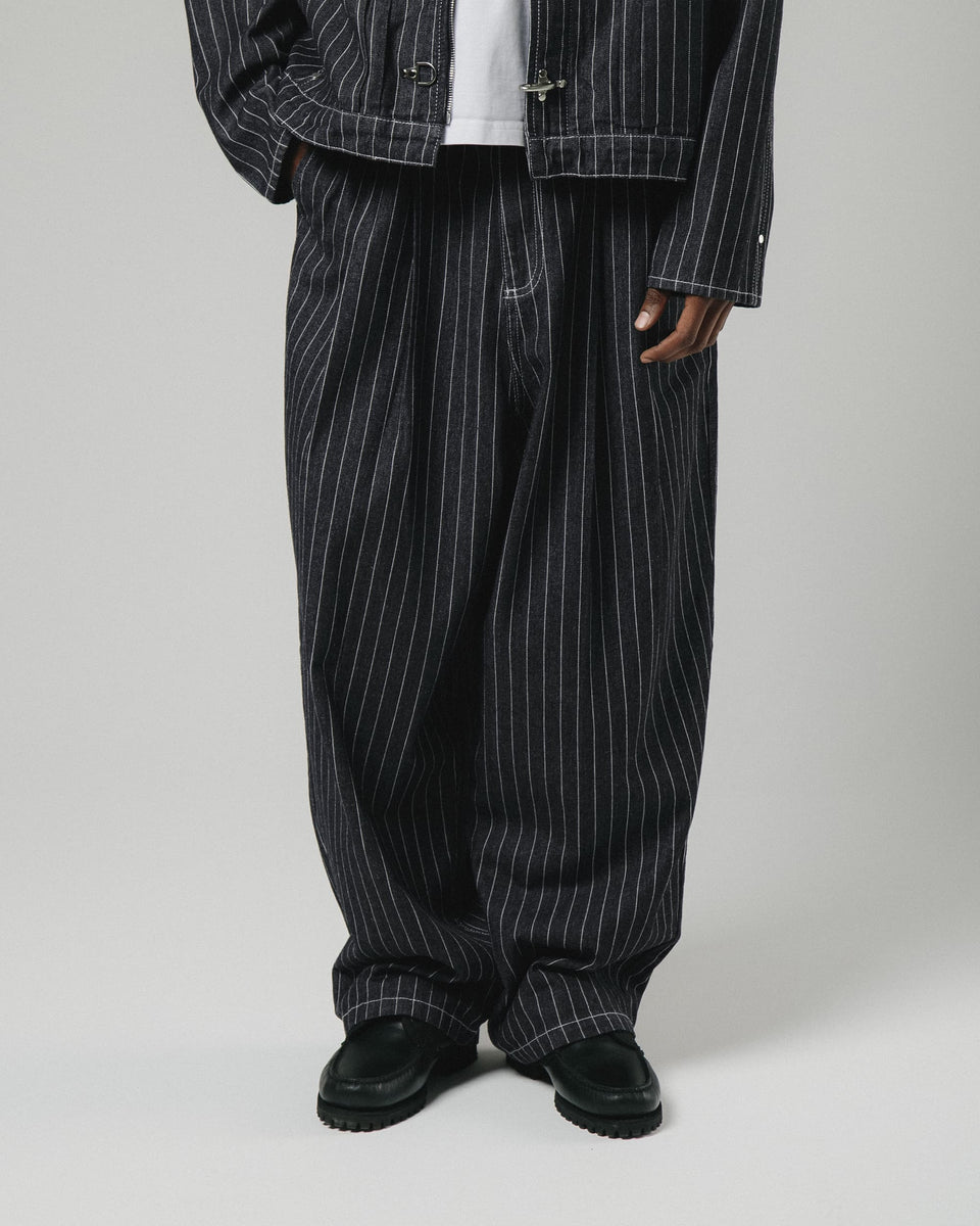 JEAN PLEATED ONIGIRI Striped - Raw – Human With Attitude